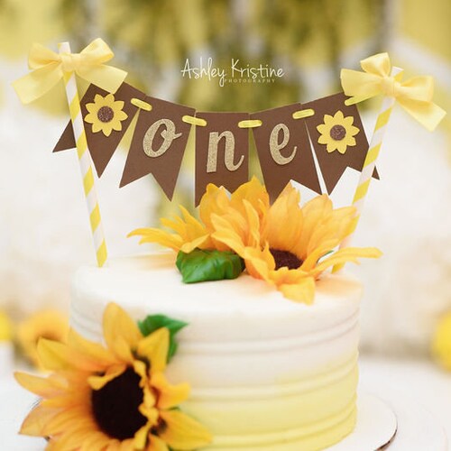 Sunflower Cake Topper. Sunflower Party Decorations. Sunflower - Etsy