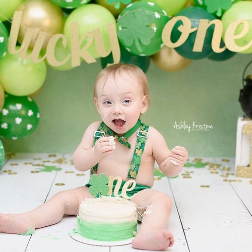Lucky One 1st Birthday Decorations. Lucky One Cake Topper. - Etsy