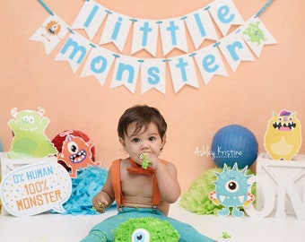 Little Monster Party Banner - Etsy