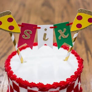 Pizza Birthday Decorations. Pizza Party Cake Topper. Pizza Party Decor ...