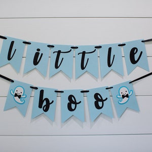 Little Boo Party Decoration. Boy Halloween Baby Shower. Little Boo ...