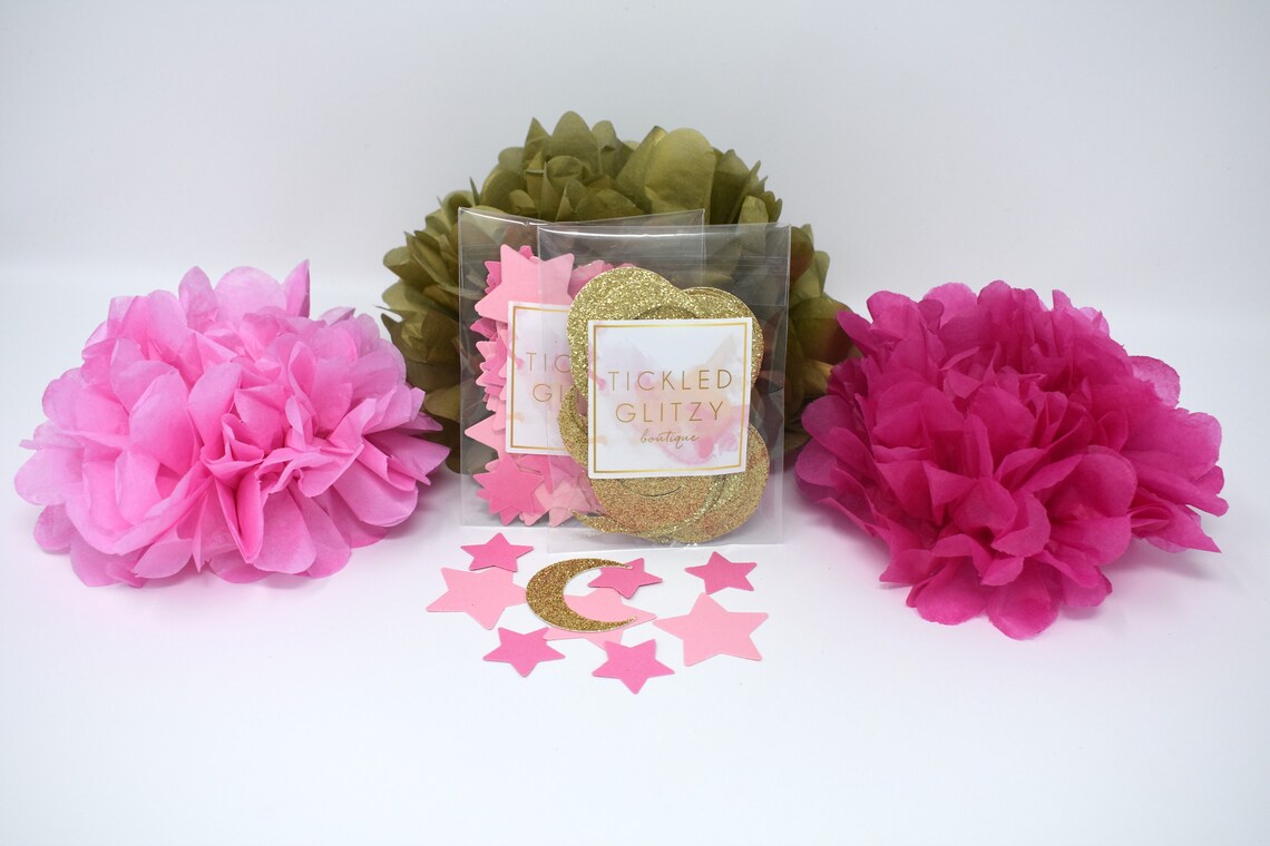 Twinkle Twinkle Little Star Decorations Pink and Gold Star - Etsy