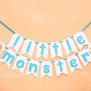 Little Monster Banner. Little Monster Party Decorations. Little Monster ...