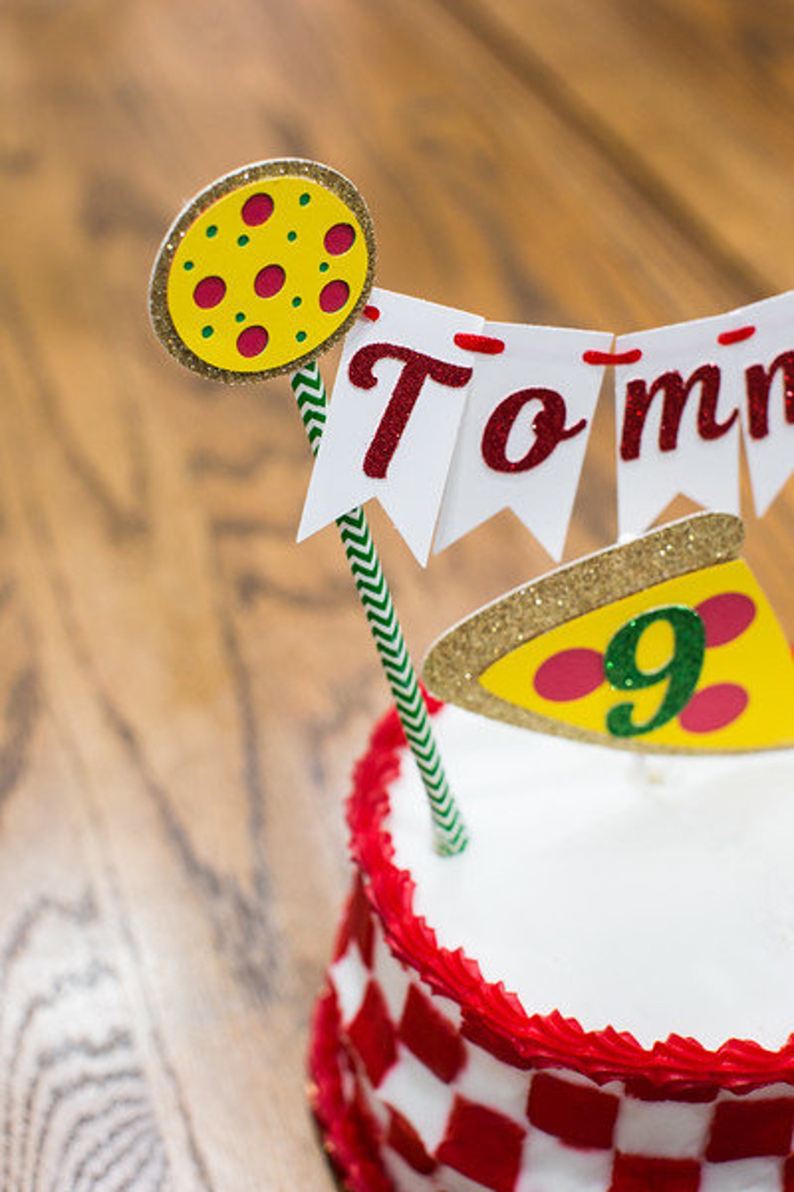 Pizza Party Cake Topper. Pizza Party Decorations. Pizza Party - Etsy