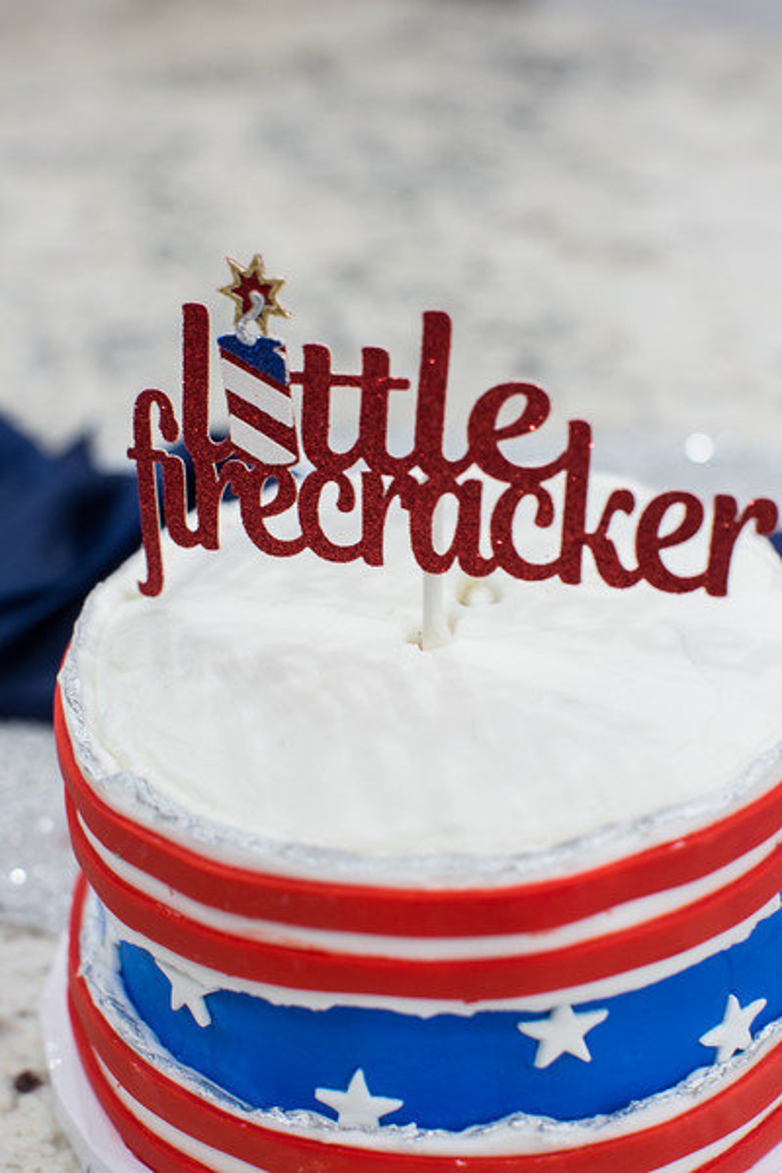 ORIGINAL Little Firecracker Decor Little Firecracker Cake | Etsy