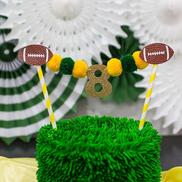 1st Down Birthday Topper - Etsy