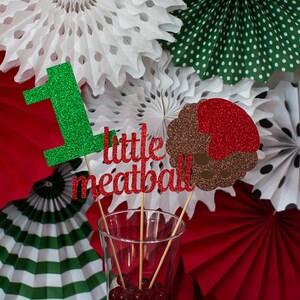 Little Meatball Party Decorations. Little Meatball Centerpiece Sticks ...