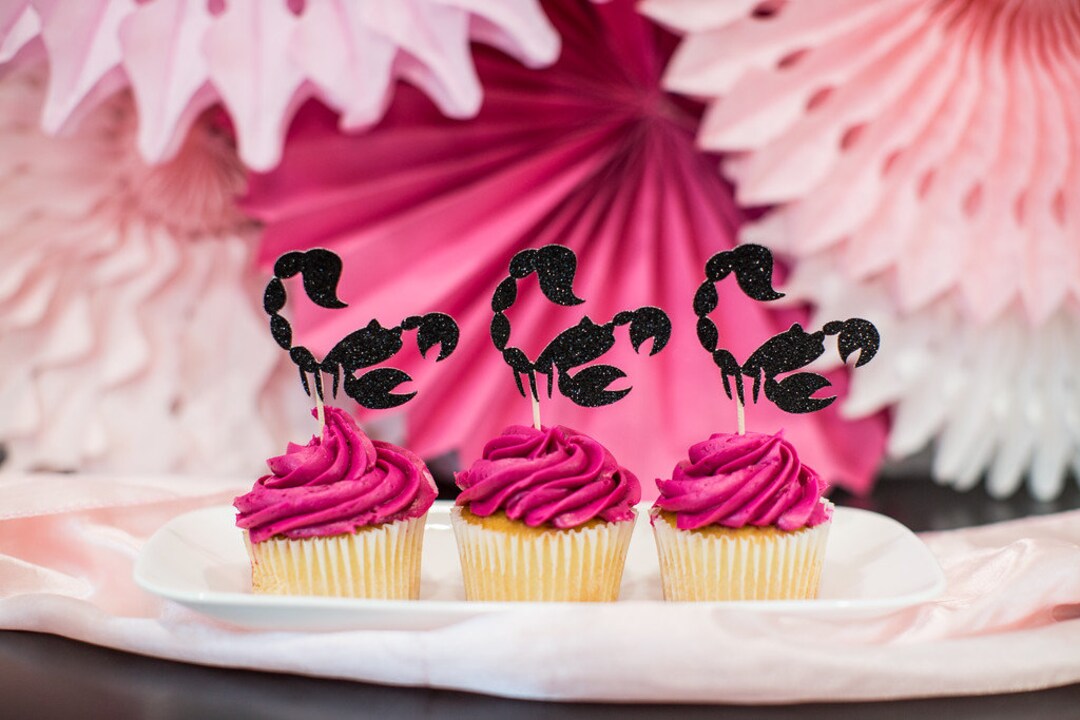 Scorpio Party Decorations. Party Like a Scorpio. Scorpio Cupcake ...