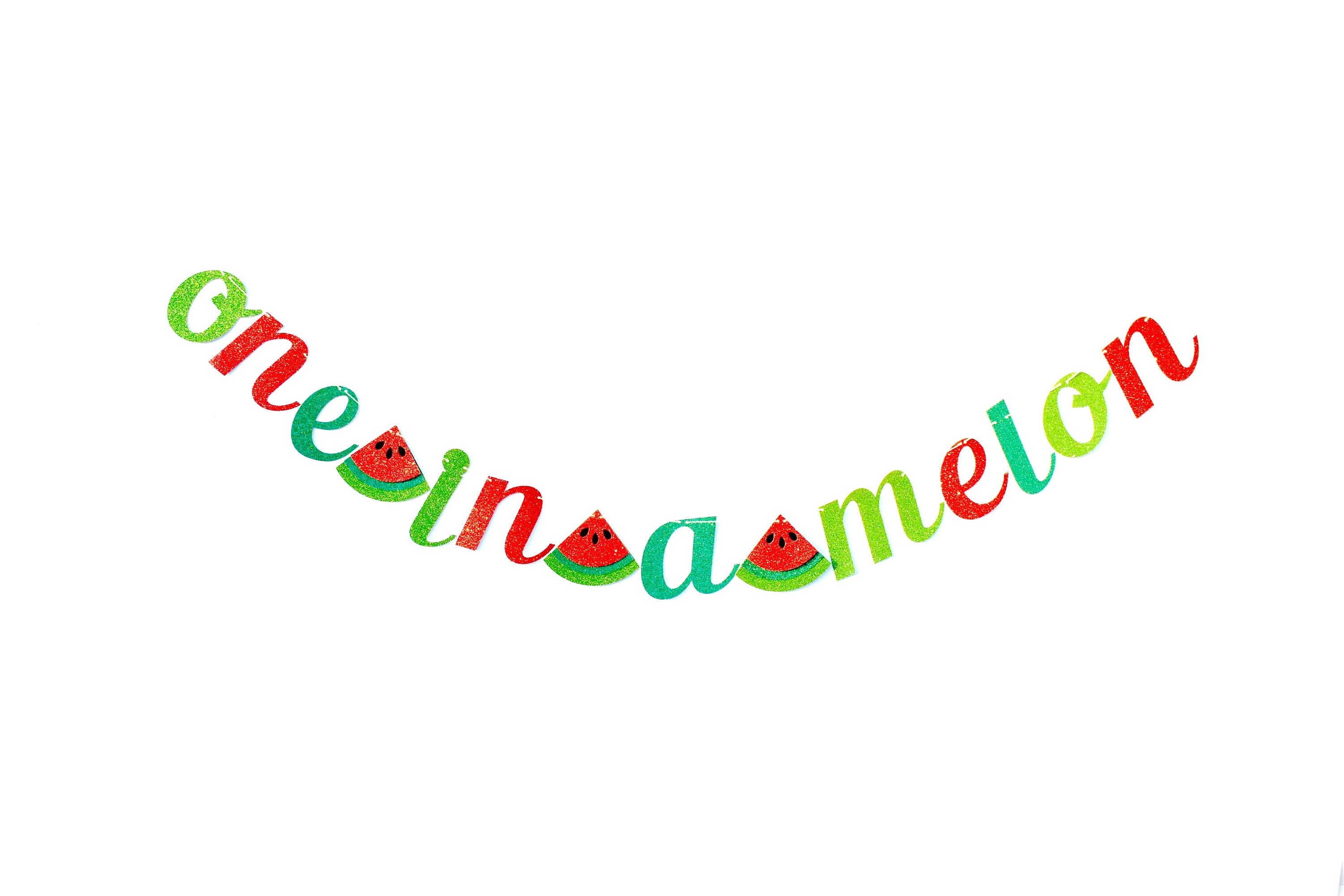 One in A Melon Banner One in A Melon Birthday Watermelon | Etsy