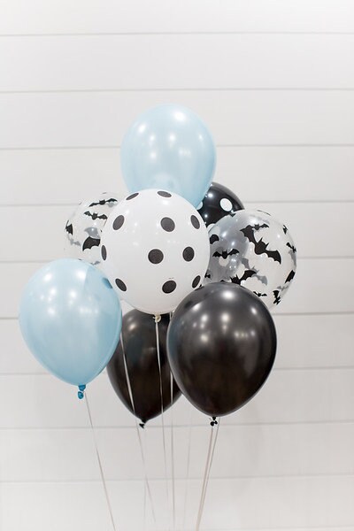 Blue Halloween Balloons. Blue Halloween Decorations. Spooky - Etsy