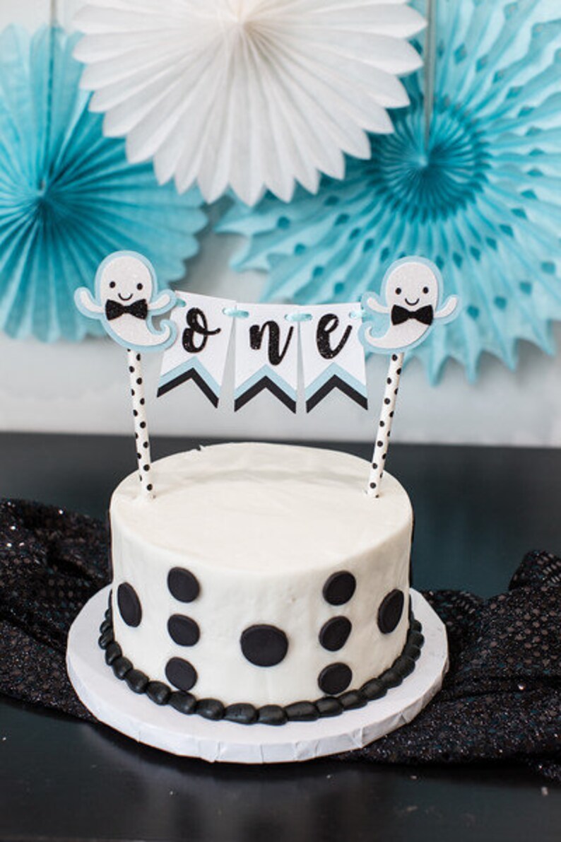 Ghost Birthday Cake Topper. Ghost Birthday for Boy. Ghost 1st - Etsy