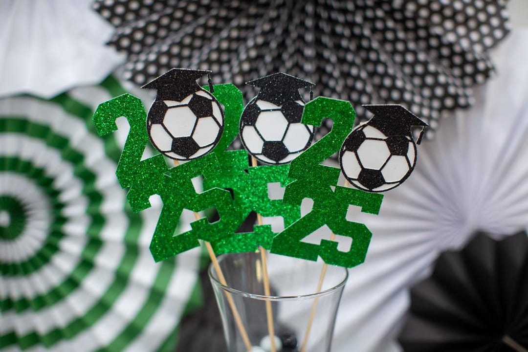 Soccer Graduation Centerpiece Sticks, Class of 2025 (set of 3) - Etsy