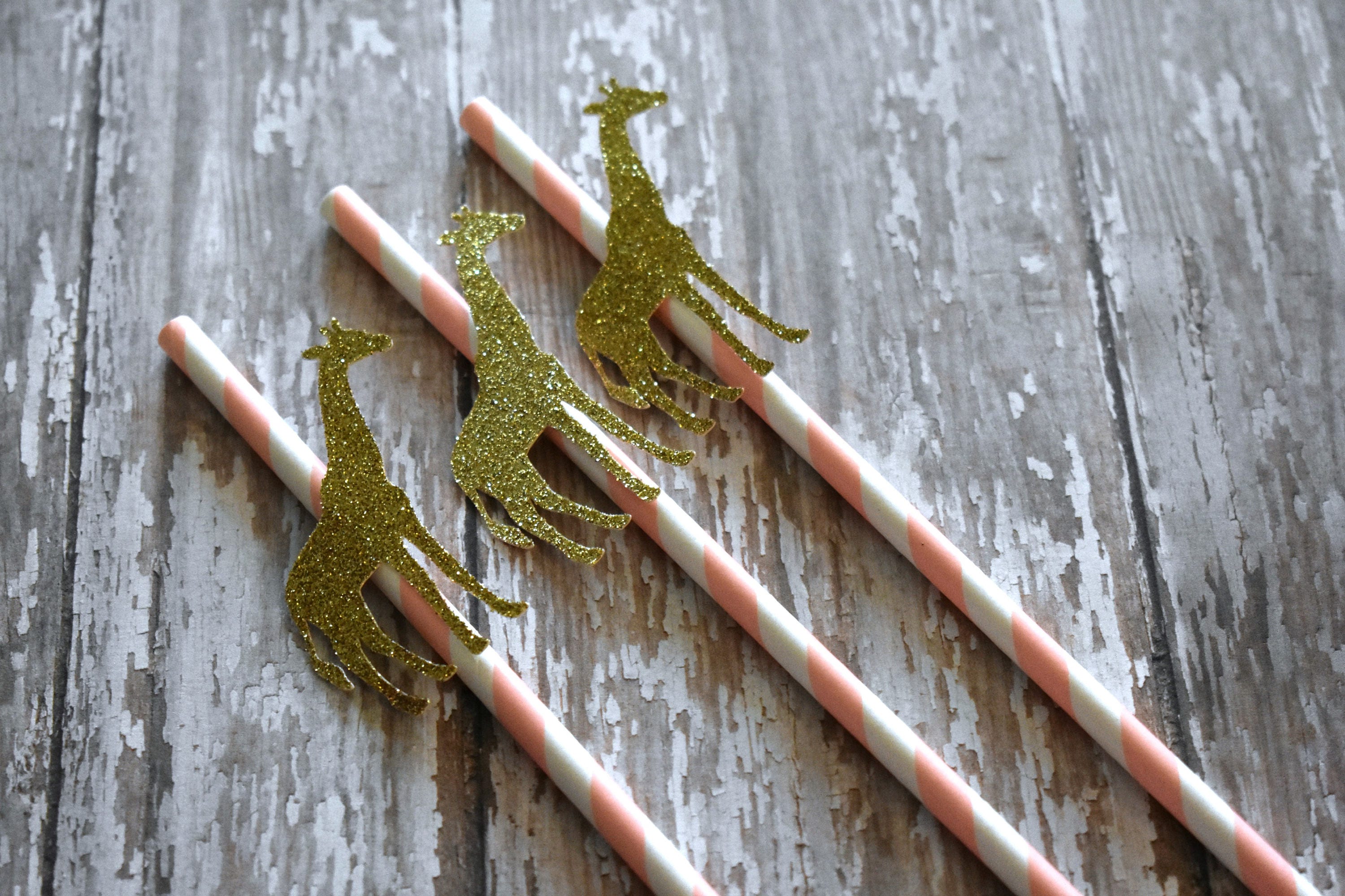 Pink and Gold Giraffe Decorations Pink and Gold Birthday - Etsy