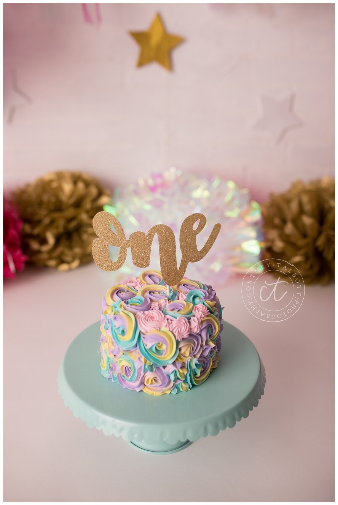 Glitter Cake Topper, One Cake Topper, Gold Cake Topper, Age Cake Topper ...