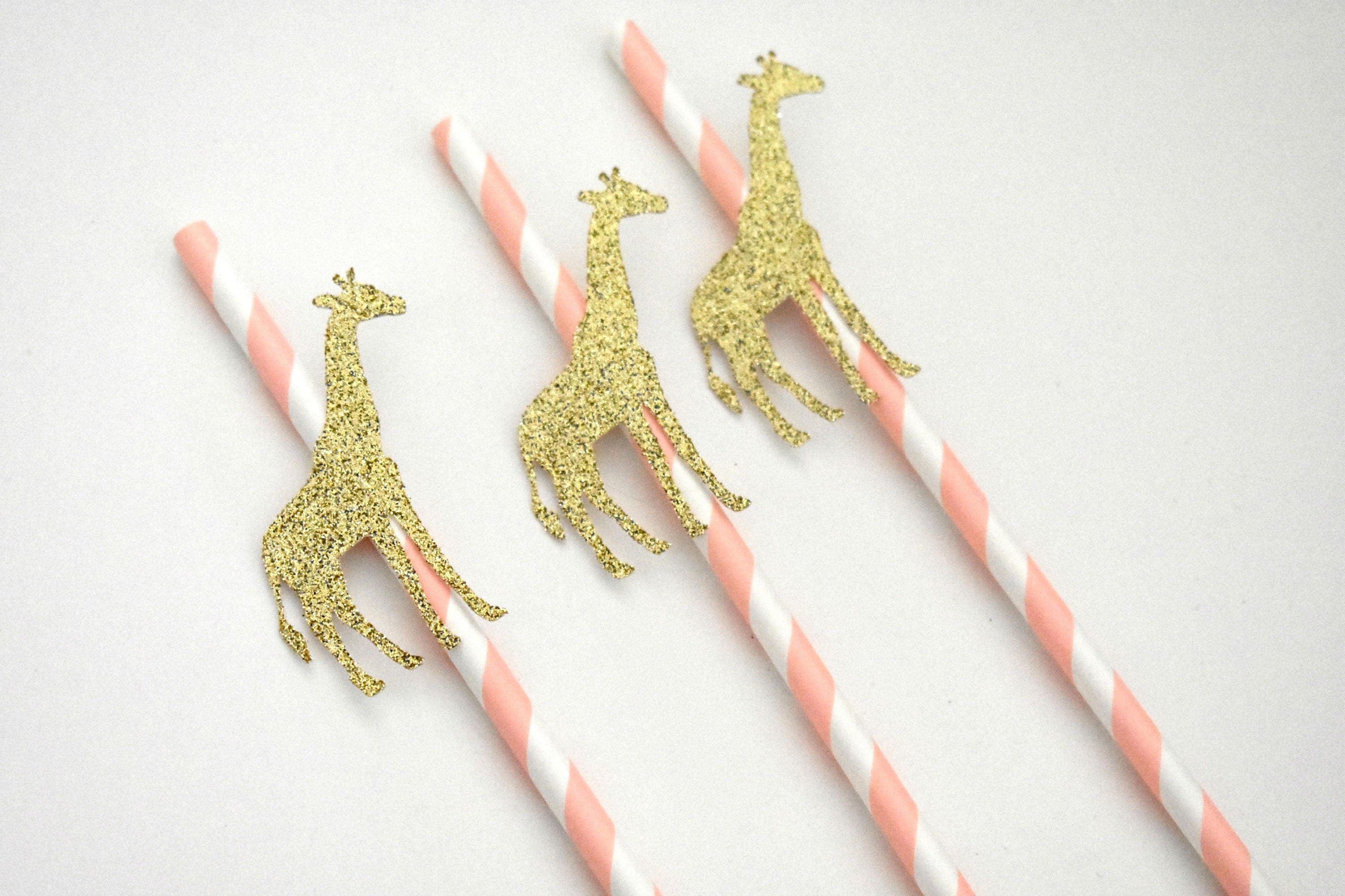 Pink and Gold Giraffe Decorations Pink and Gold Birthday - Etsy