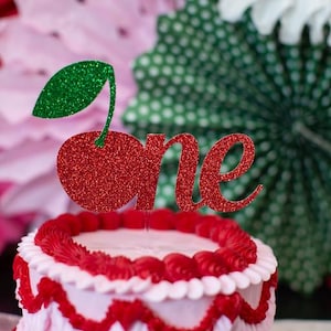 Cherry First Birthday. Cherry Cake Topper. Cherry Party Decorations ...