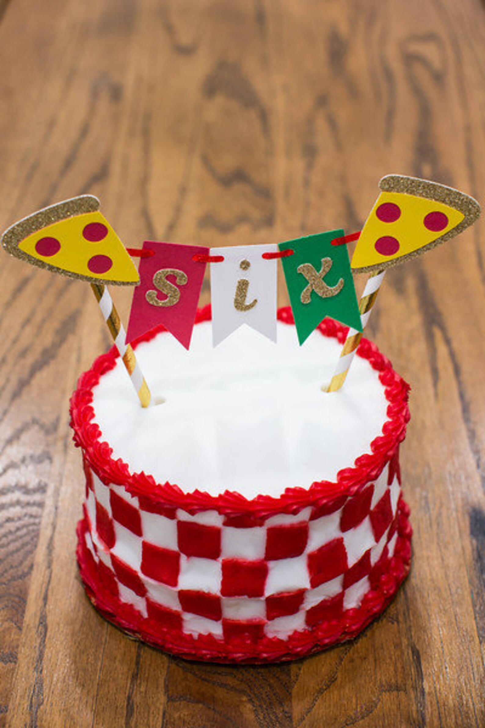 Pizza Birthday Decorations. Pizza Party Cake Topper. Pizza | Etsy