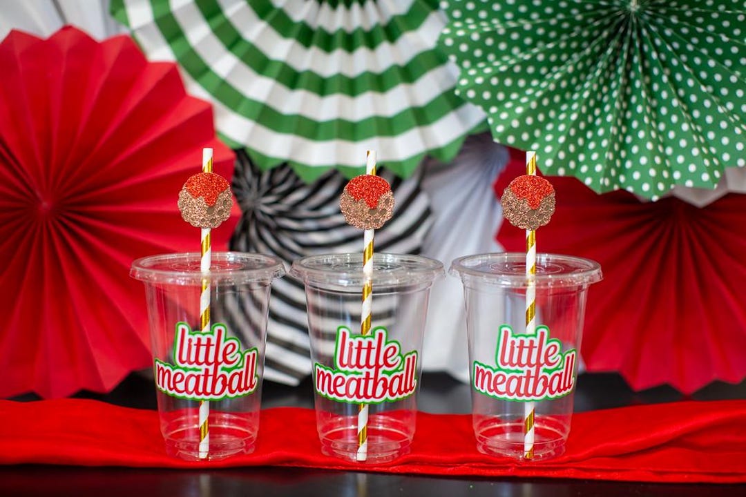 Little Meatball Party Decorations. Little Meatball Party Cups. Little ...