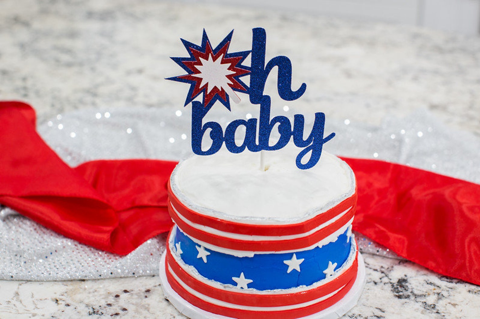 Fourth of July Baby Shower. Fourth of July Gender Reveal. 4th | Etsy