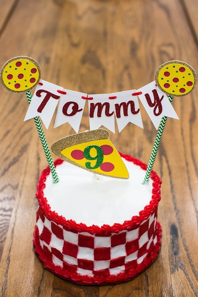 Pizza Party Cake Topper. Pizza Party Decorations. Pizza Party - Etsy