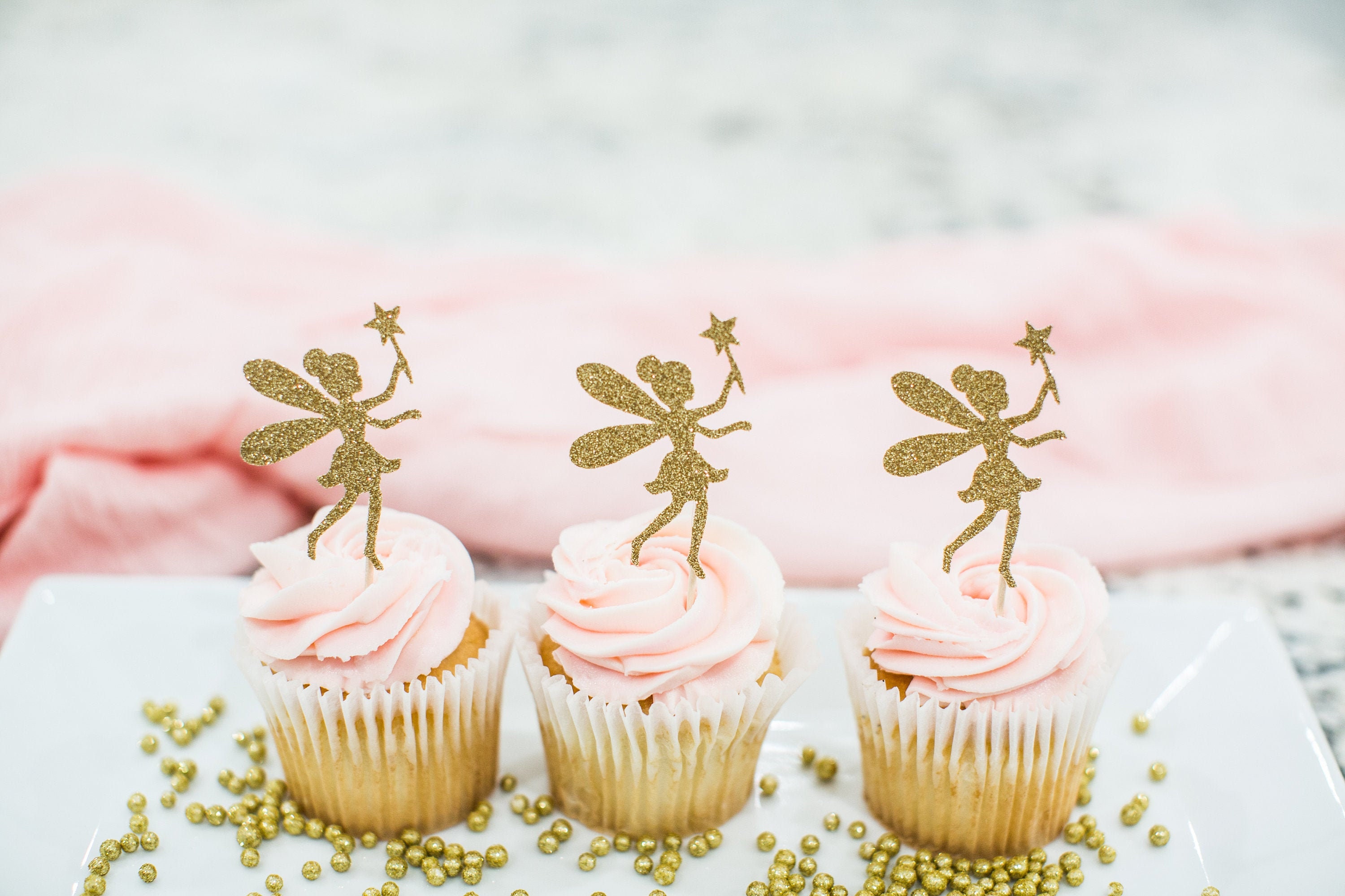 Fairy Cupcake Toppers Fairy Birthday Fairy Party Etsy