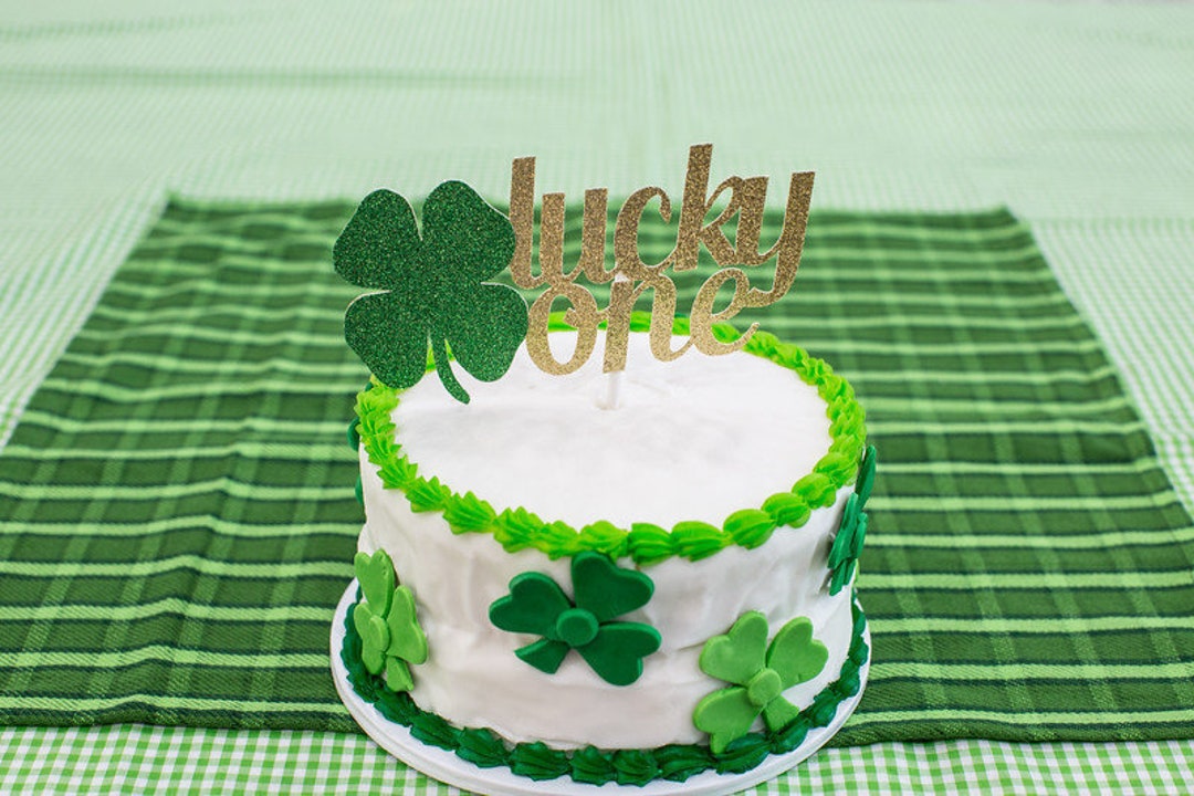 Lucky One Cake Topper, Lucky One Birthday, Lucky One Glitter Cake ...