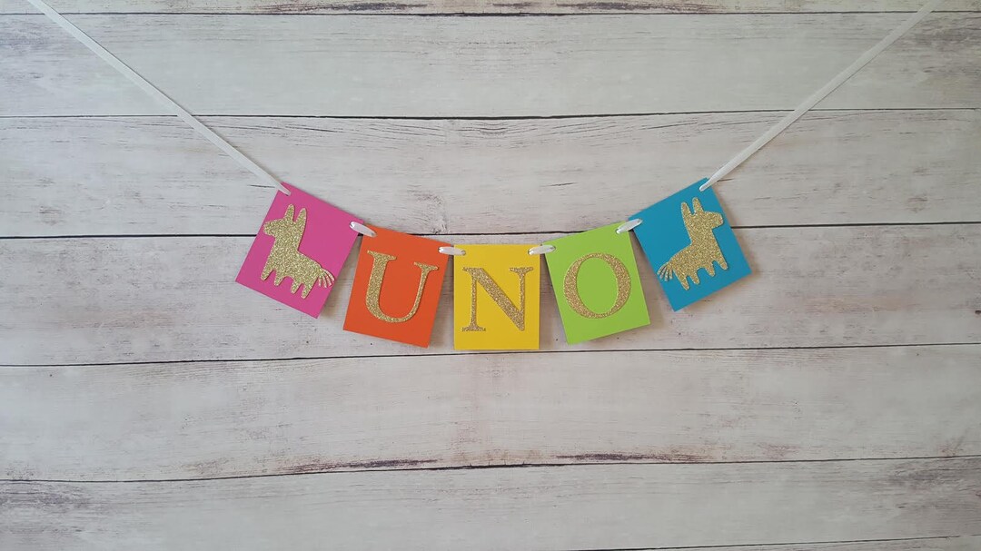 Uno Banner, Uno High Chair Banner, Uno Highchair Banner, First Fiesta ...