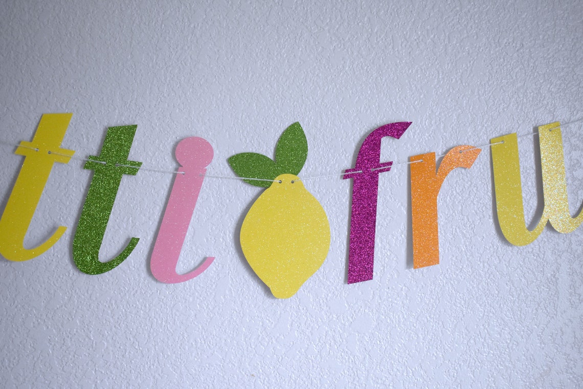 Twotti Fruity Banner Two-tti Fruity Party Decorations Twotti | Etsy Canada