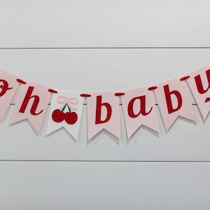 Cherry Baby Shower Decorations. Cherry Baby Shower Banner. Cherry Oh ...