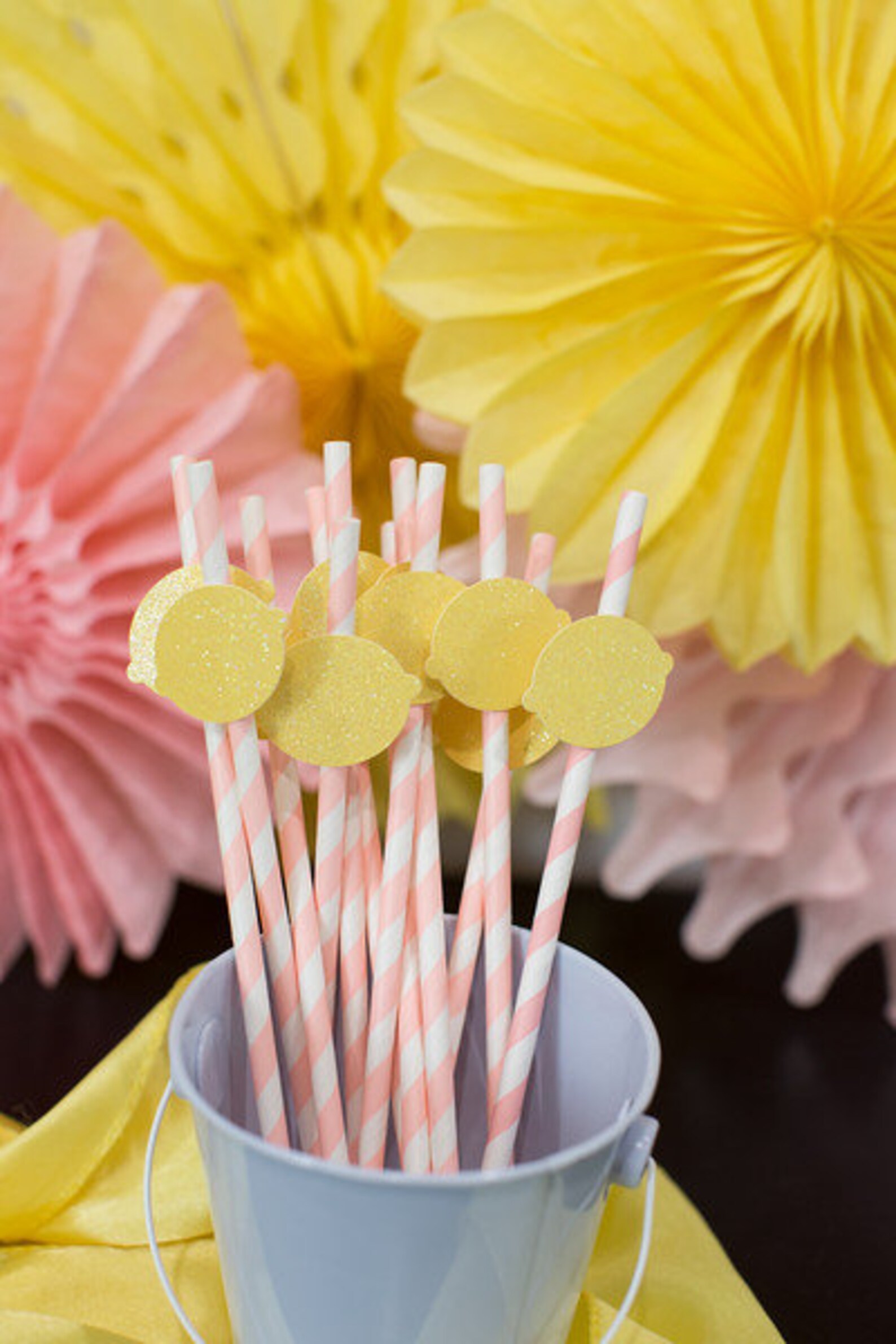 Pink Lemonade Decorations Pink Lemonade Straws Pink Lemonade - Etsy