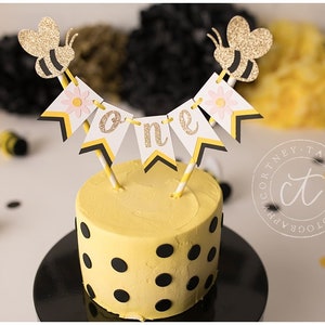 Bee Cake Topper, Bumble Bee Cake Topper, Bee Party Decoration, Bumble ...