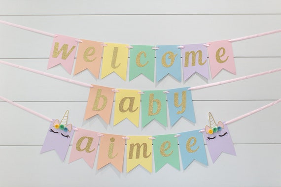 Unicorn Baby Shower Banner 34 Magical Unicorn Baby Shower Ideas