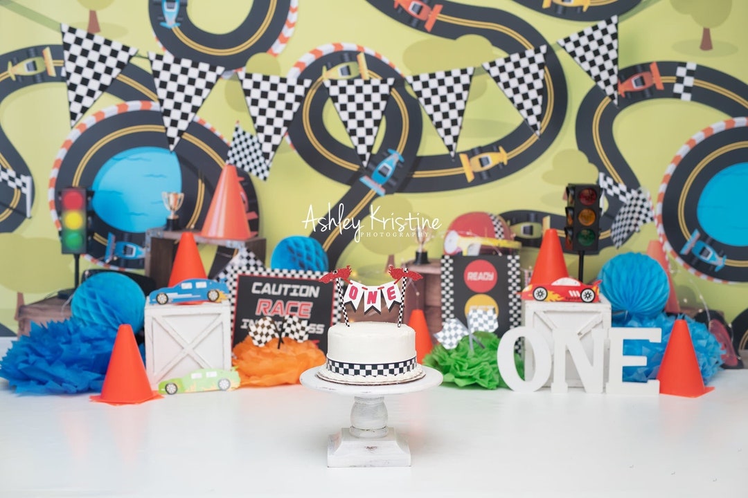 Fast One Party Decorations. Fast One 1st Birthday Decorations. Racing ...