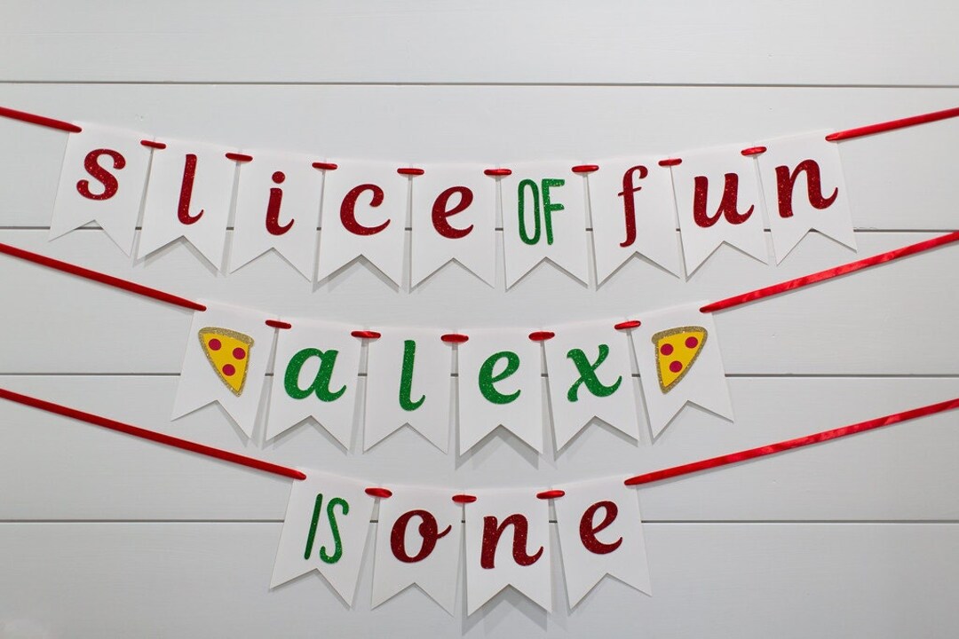 Slice of Fun Pizza First Birthday Party Decorations. Slice of Fun I Am ...