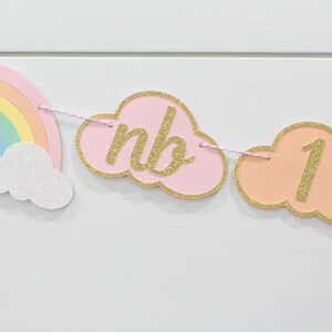 Pastel Rainbow First Birthday Party Decorations. Pastel Rainbow Photo ...