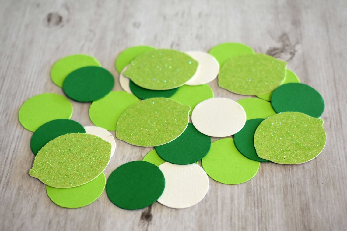 Lime Confetti Lime Birthday Decorations Lemon Lime Party - Etsy