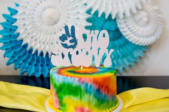 Two Groovy Cake Topper. Two Groovy Birthday. Two Groovy Party ...