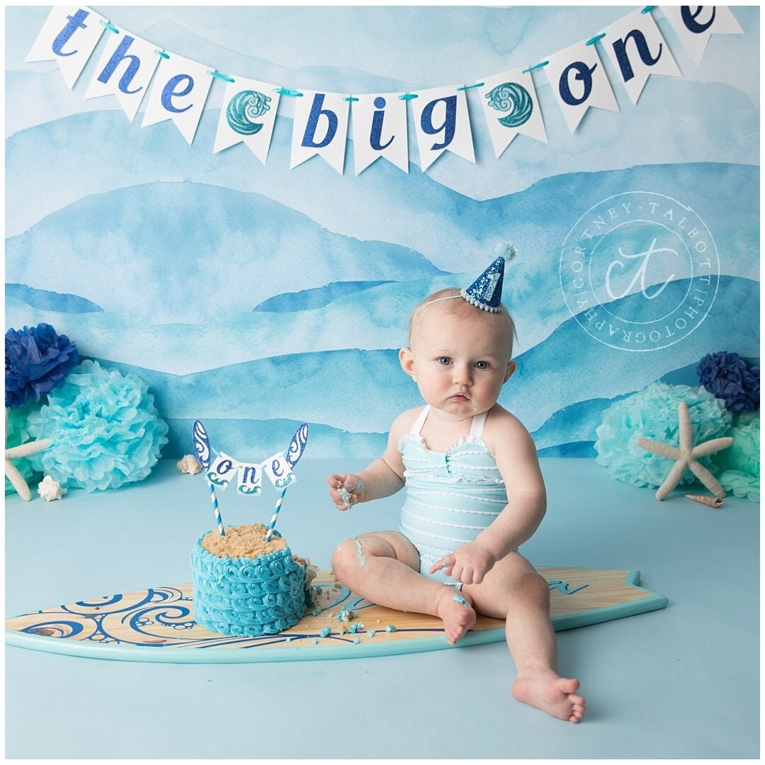 The Big One Surf First Birthday Decorations. the Big One Wave 1st ...