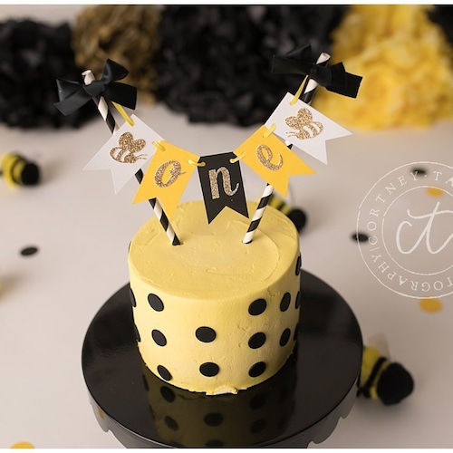 Bumble Bee Cake Topper Bee Cake Bunting Bumble Bee Party - Etsy