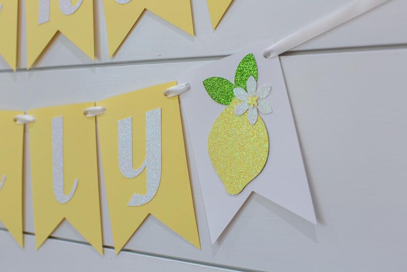 Lemon Bridal Shower Banner: Glittery Amalfi Decor - Etsy