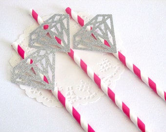 12 Bachelorette Party Straws Bridal Shower Straws Engagement - Etsy