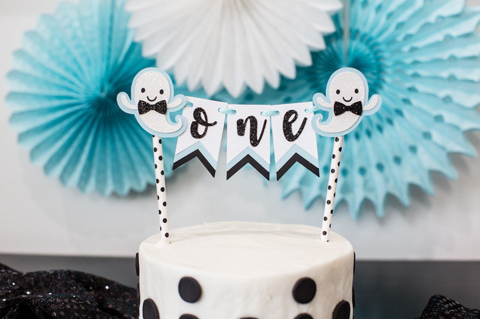 Ghost Birthday Cake Topper. Ghost Birthday for Boy. Ghost 1st - Etsy