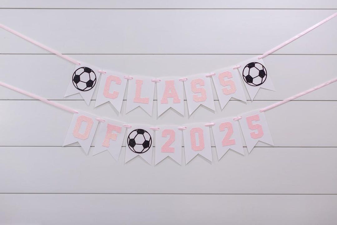 Soccer Graduation Party Decorations. Soccer Graduation Banner. Girl ...