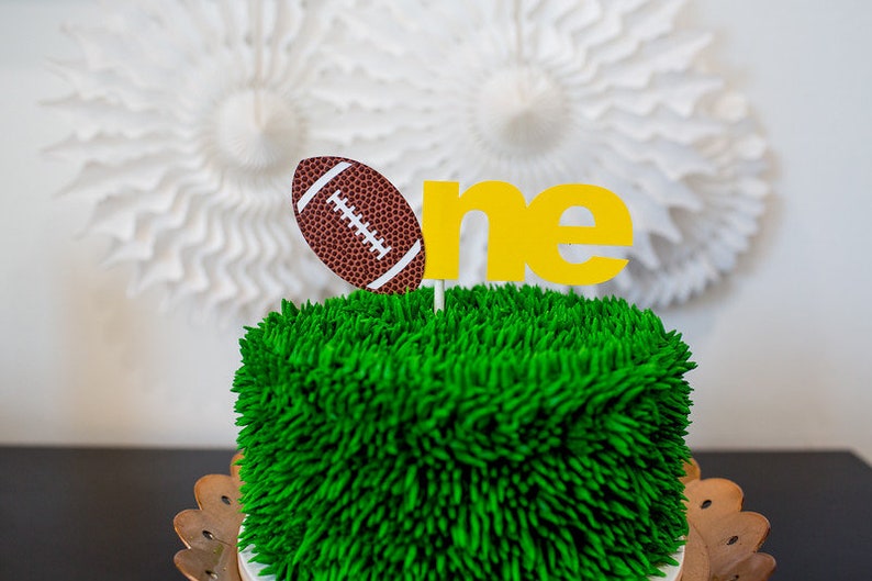 Football 1st Birthday Decorations. First Year Down Football | Etsy