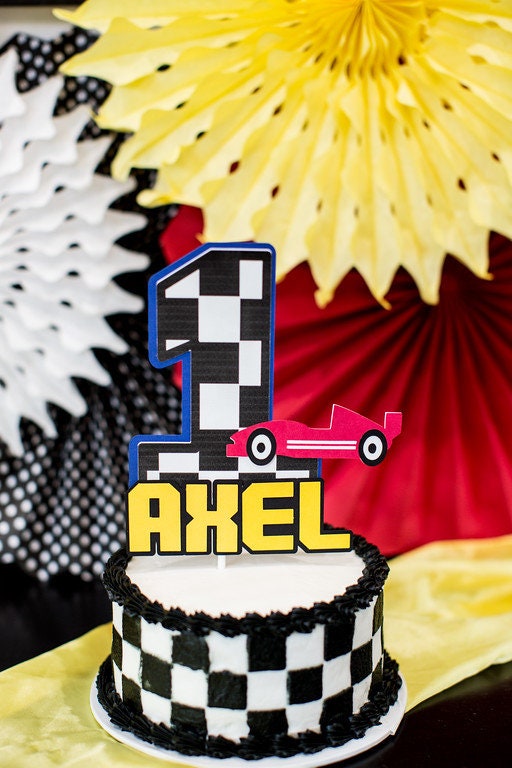 Fast One Cake Topper: Race Car 1st Birthday Party Decor - Etsy