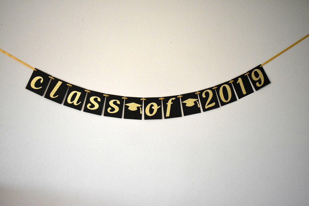Graduation Party Decorations, Graduation Banner, Class of 2019 Banner ...