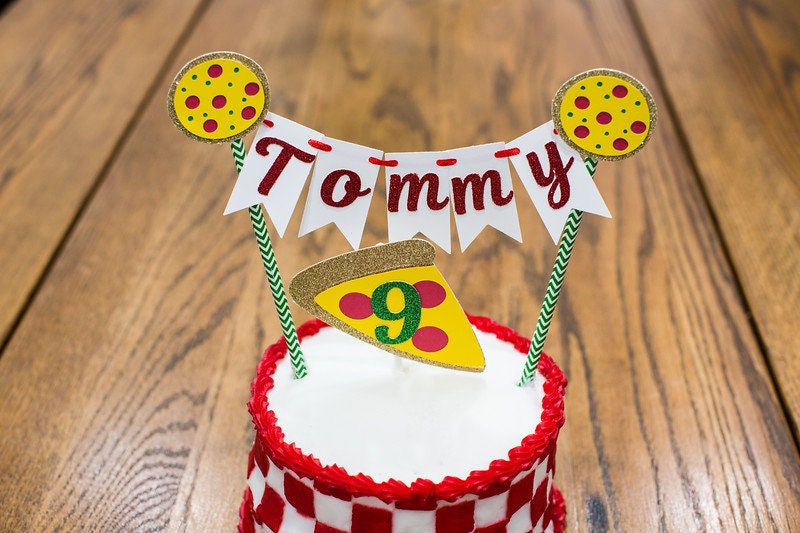 Pizza Party Cake Topper. Pizza Party Decorations. Pizza Party - Etsy