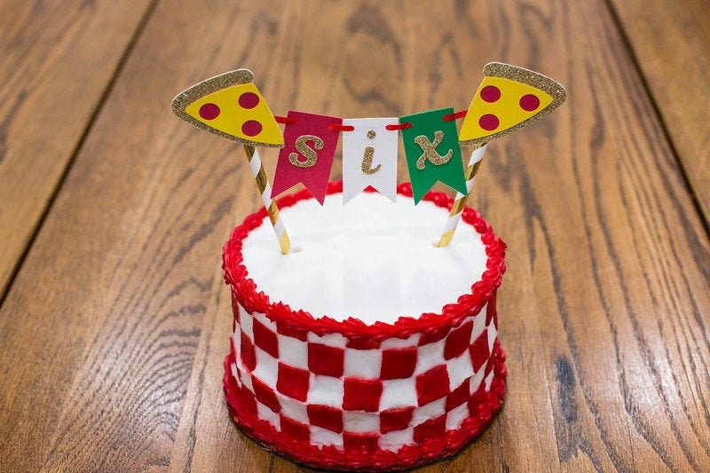Pizza Birthday Decorations. Pizza Party Cake Topper. Pizza - Etsy