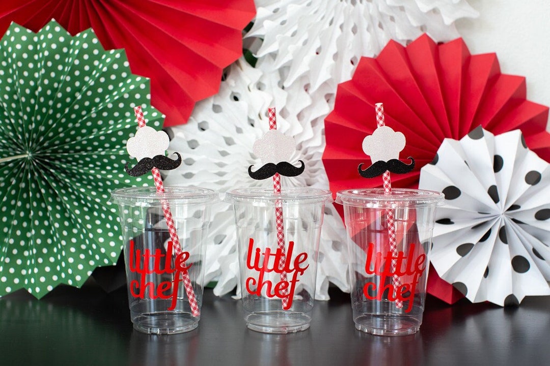 Little Chef Party Decorations. Little Chef Party Cups. Pizza Party Cups ...