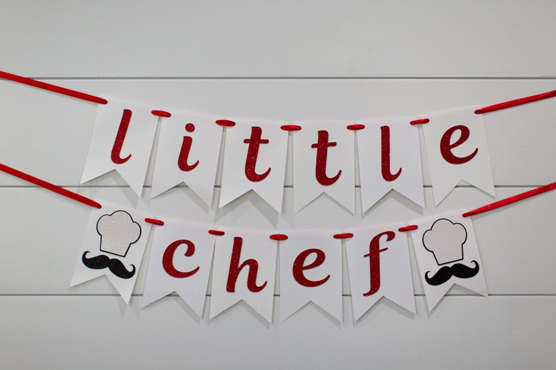 Little Chef Banner. Little Chef Party Decorations. Little Chef Birthday ...